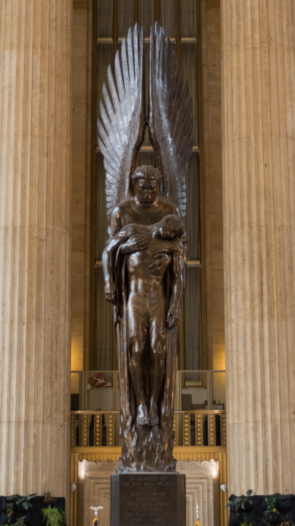 Awesome Sculptures in a Philadelphia Train Station - Sacred Windows